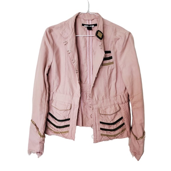 Marc Jacobs | Jackets & Coats | Marc Jacobs Vintage Pink Military Style ...